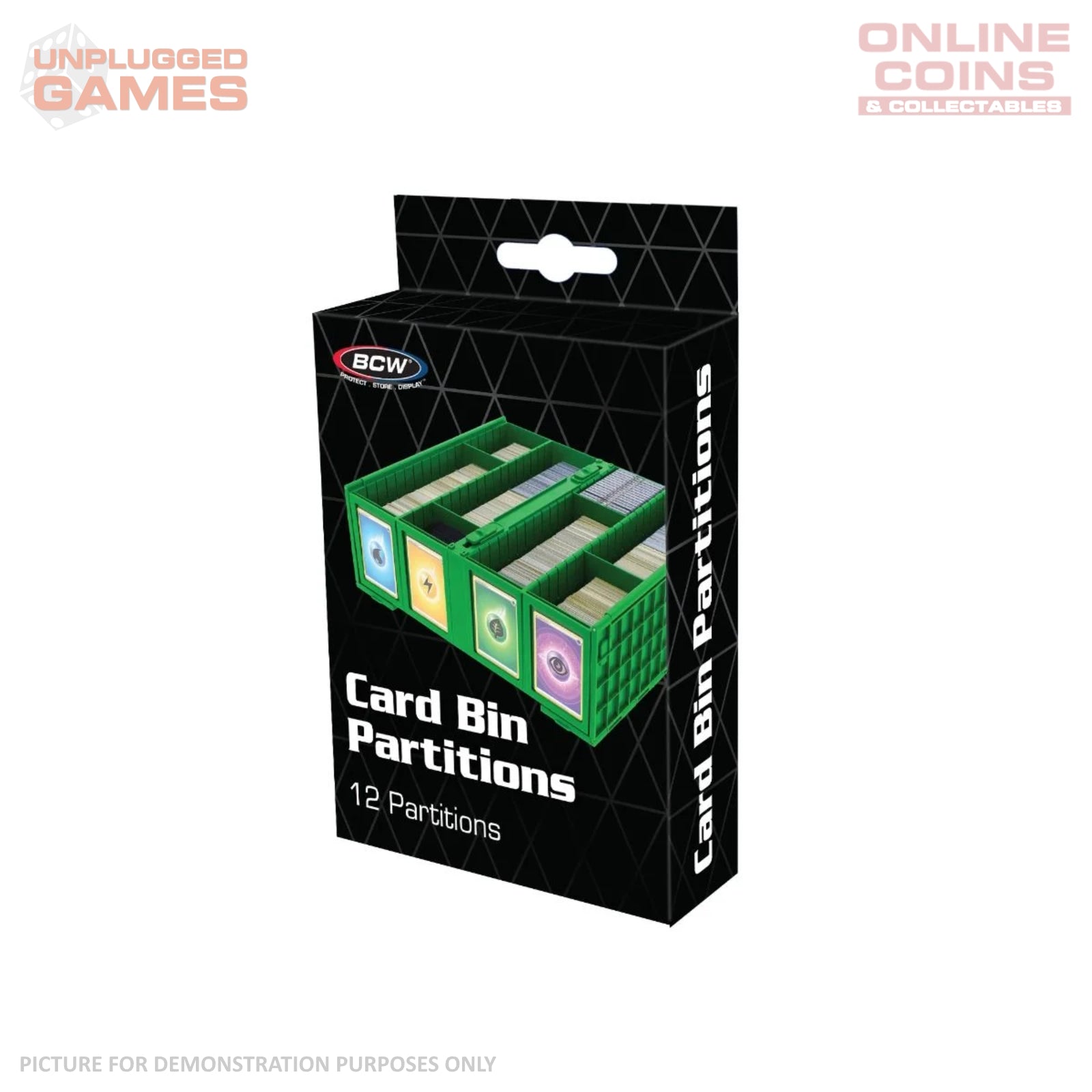 BCW Collectible Card Bin Partitions - GREEN – Online Coins and Collectables