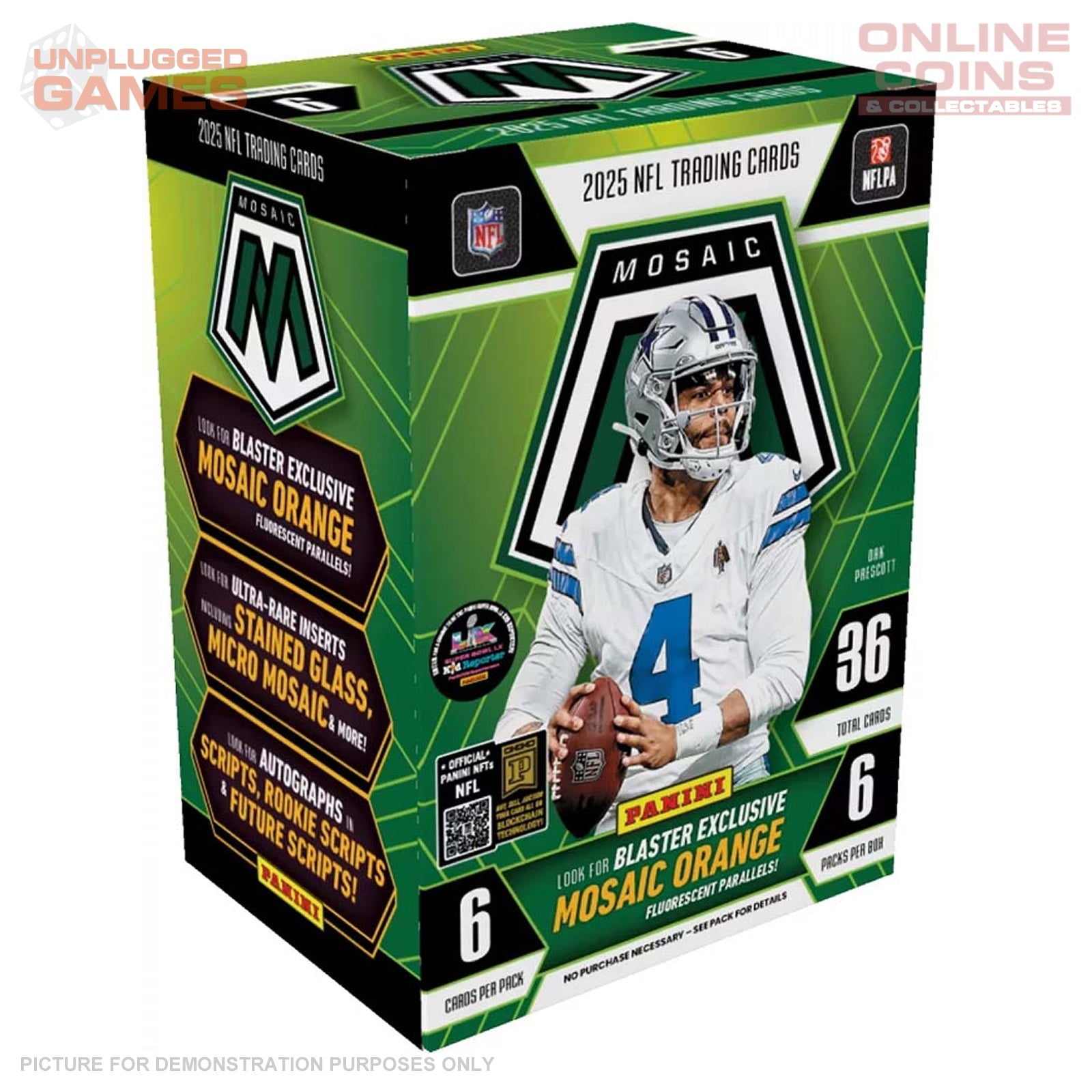 Panini Mosaic 2025 NFL Football Blaster – Online Coins and Collectables