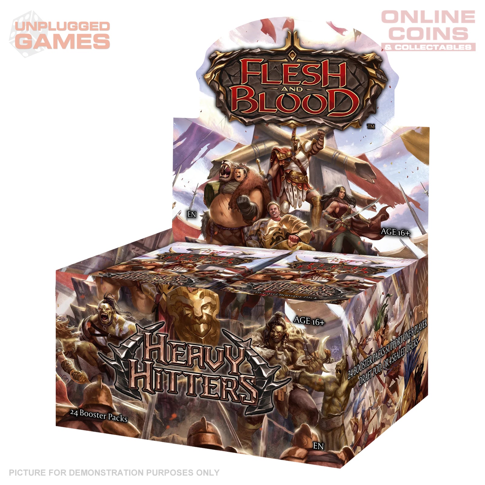 Flesh and Blood Heavy Hitters - Sealed BOX of 24 Booster Packs – Online ...