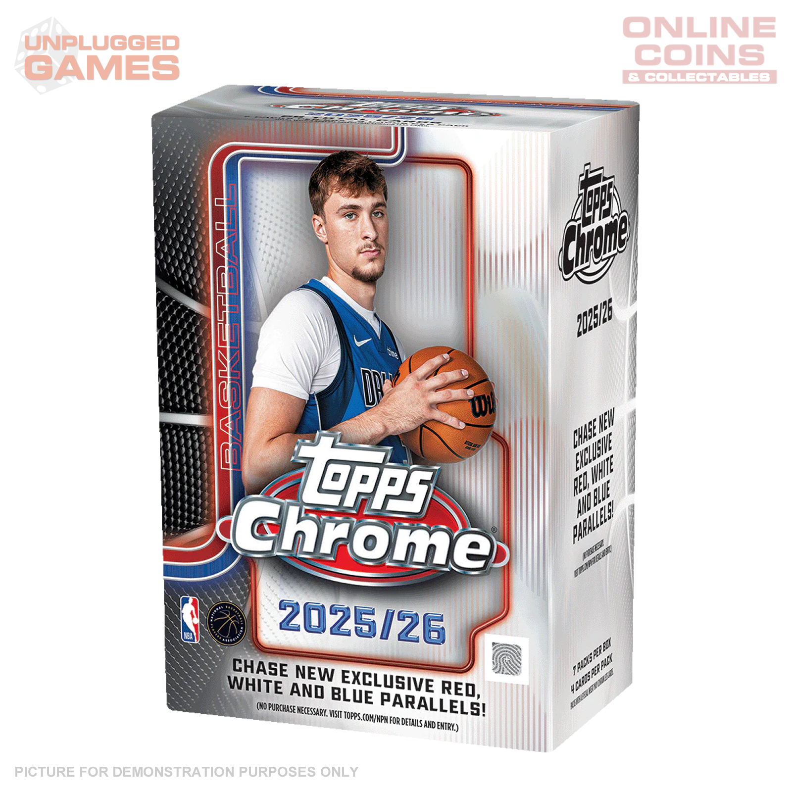 Topps NBA Basketball Chrome 2025/2026 - Value Box – Online Coins and ...