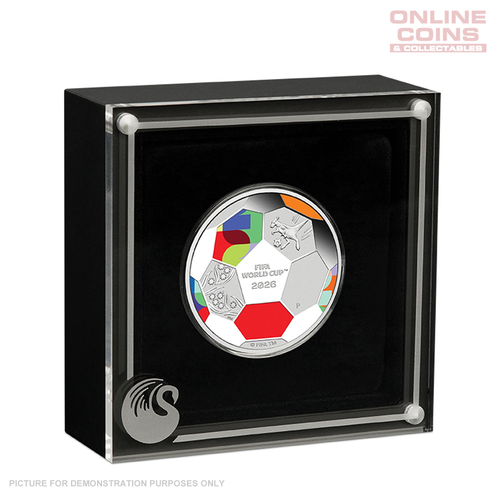 2026 Perth Mint FIFA World Cup 1/2oz Silver Proof Coloured Coin ...