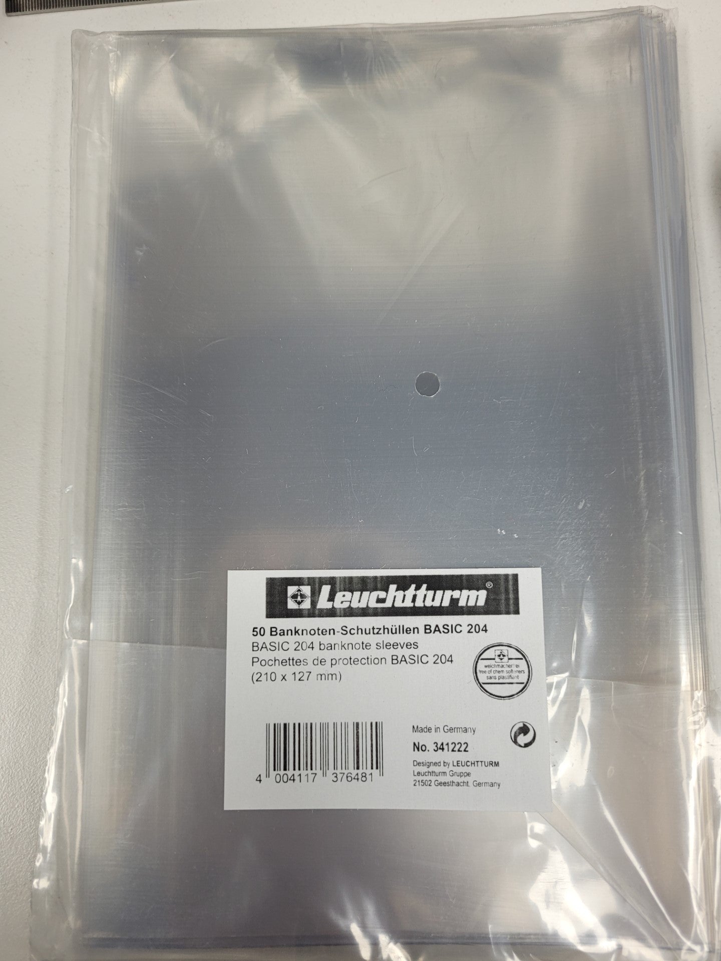 Lighthouse Basic Bank Note Sleeves 210mm x 127mm - 50 Pack – Online ...