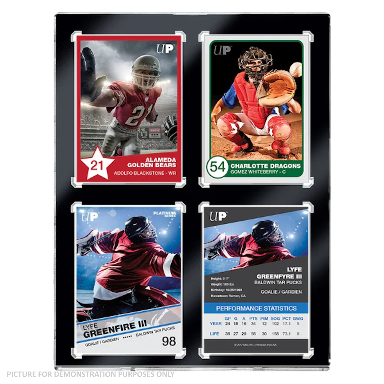 Ultra Pro One-Touch 35pt 4 Card Holder - Black Border – Online Coins ...